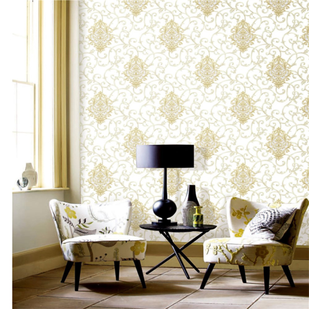 Floral Embossed Wallpaper FWB12-decornculture.com