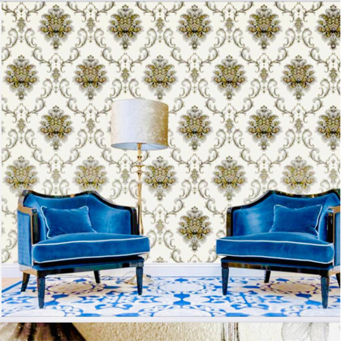 Floral embossed wallpaper FWB20