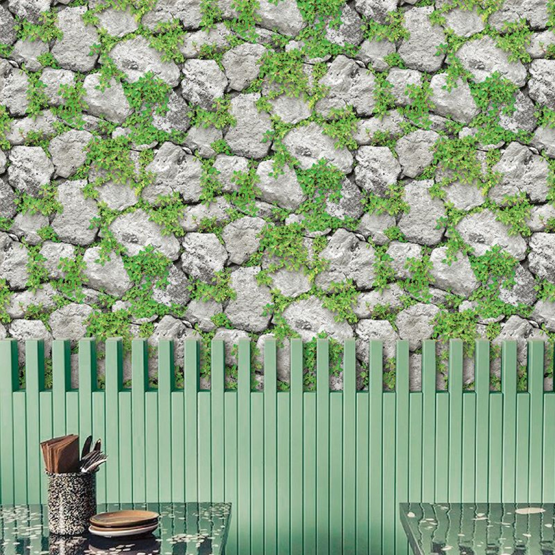 New restaurant wallpaper for shop or hotel in bd - decornculture