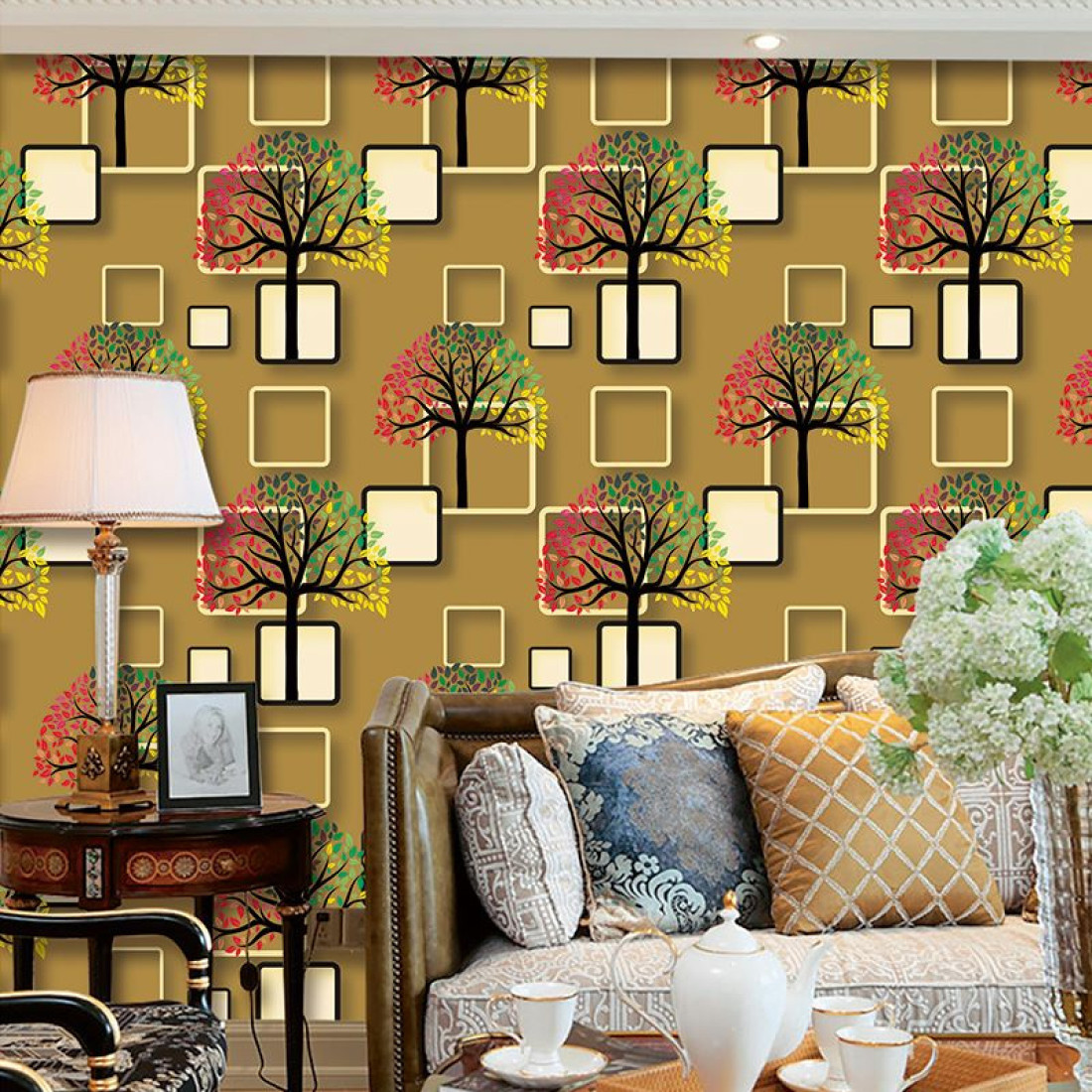 New restaurant wallpaper for shop or hotel in bd - decornculture