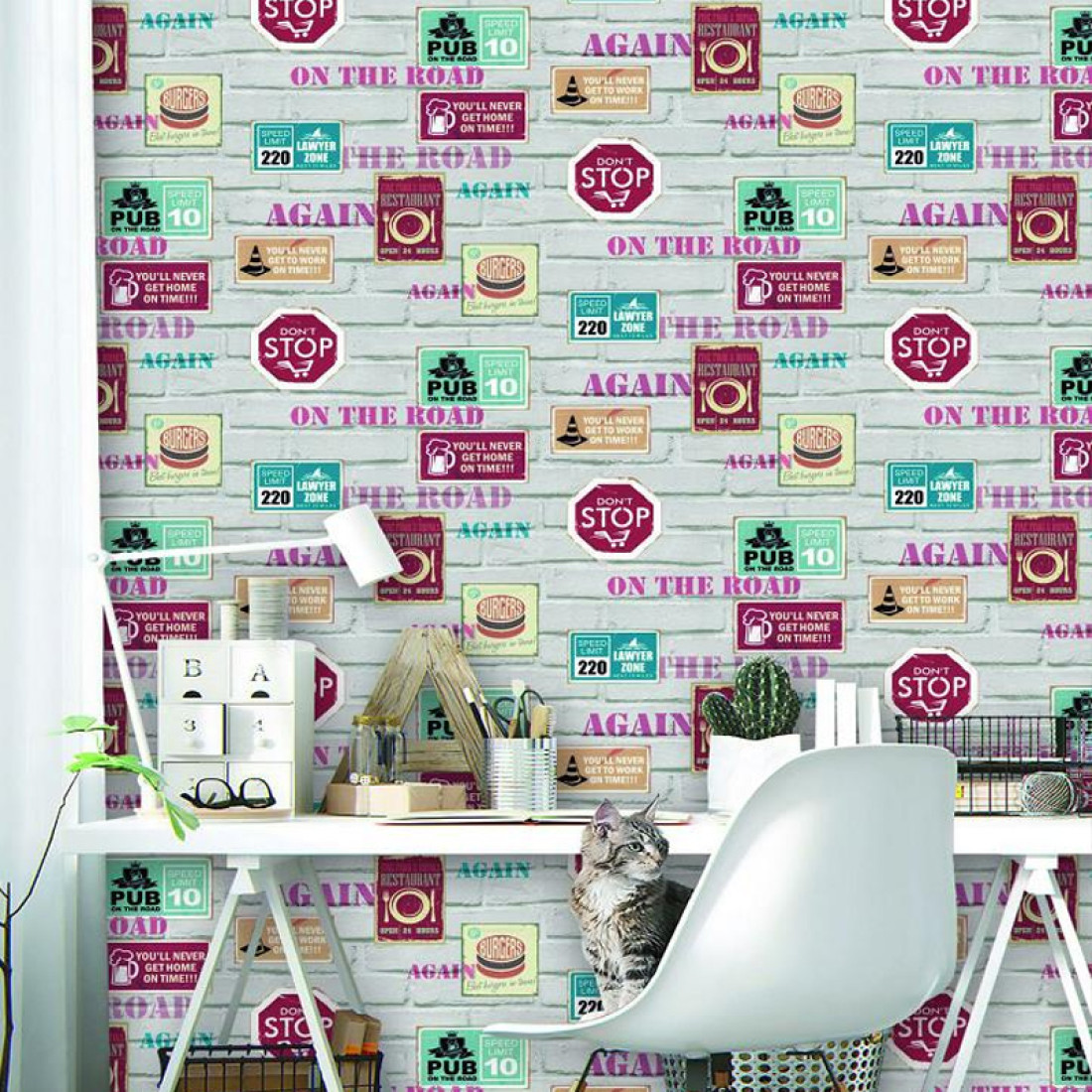 New restaurant wallpaper for shop or hotel in bd - decornculture